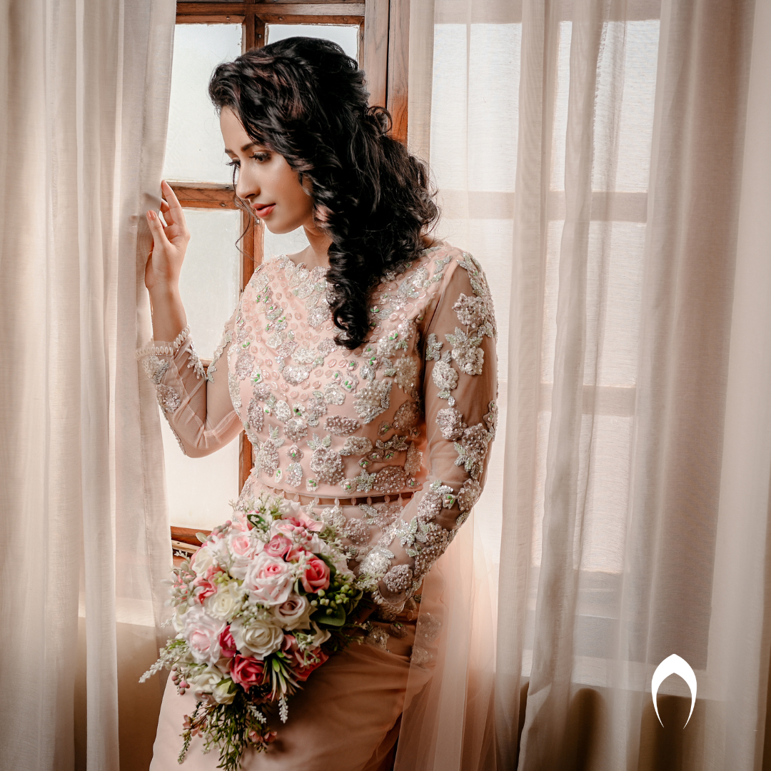 Signature bridal Mermaid Style Lehenga with heavy hand embroidery and ...